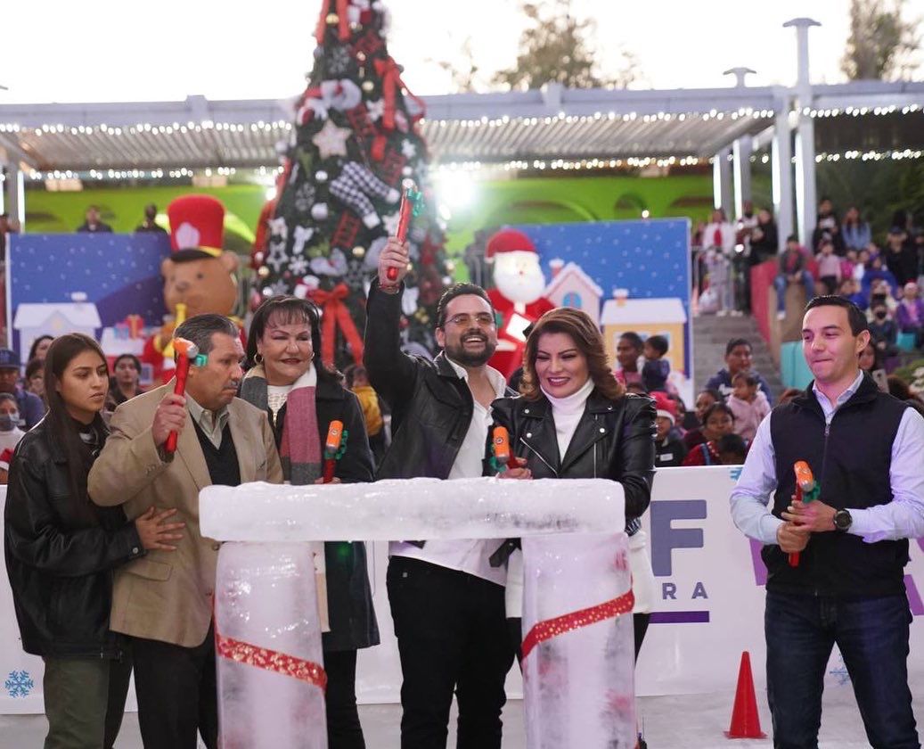 Queda oficialmente inaugurada la pista de hielo en Parque Infantil ...